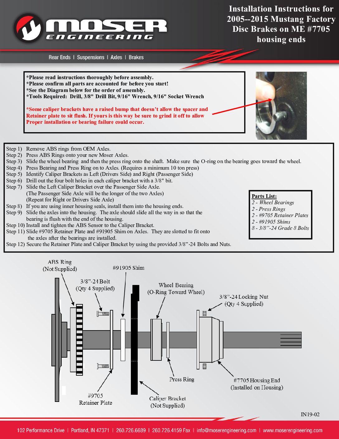 Order Forms & Instructions - Moser Engineering