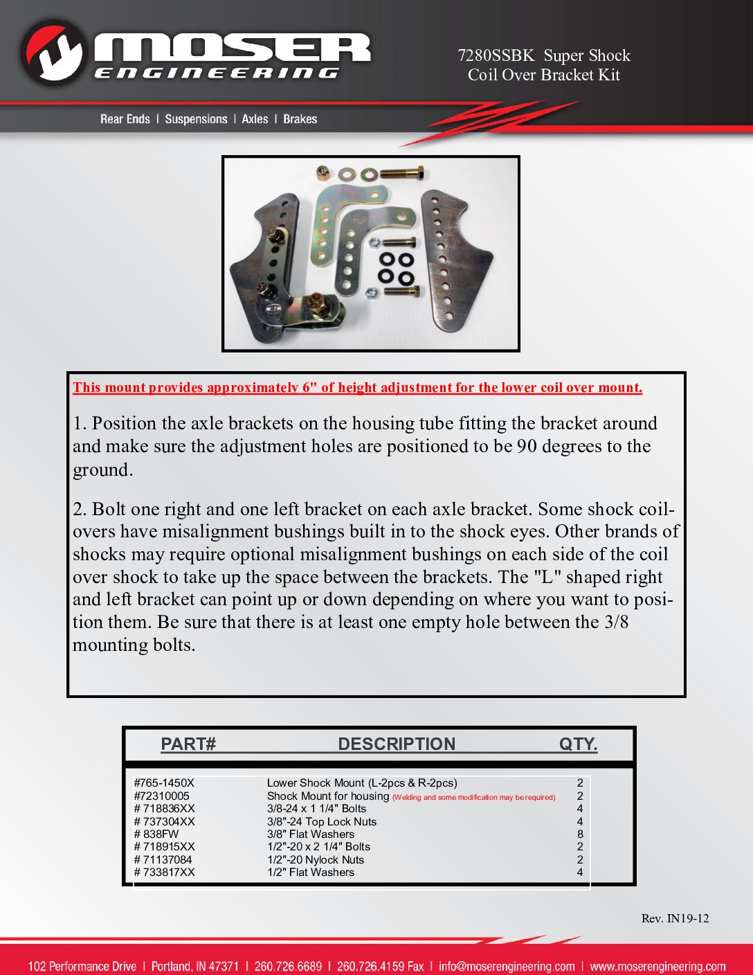 Order Forms & Instructions - Moser Engineering