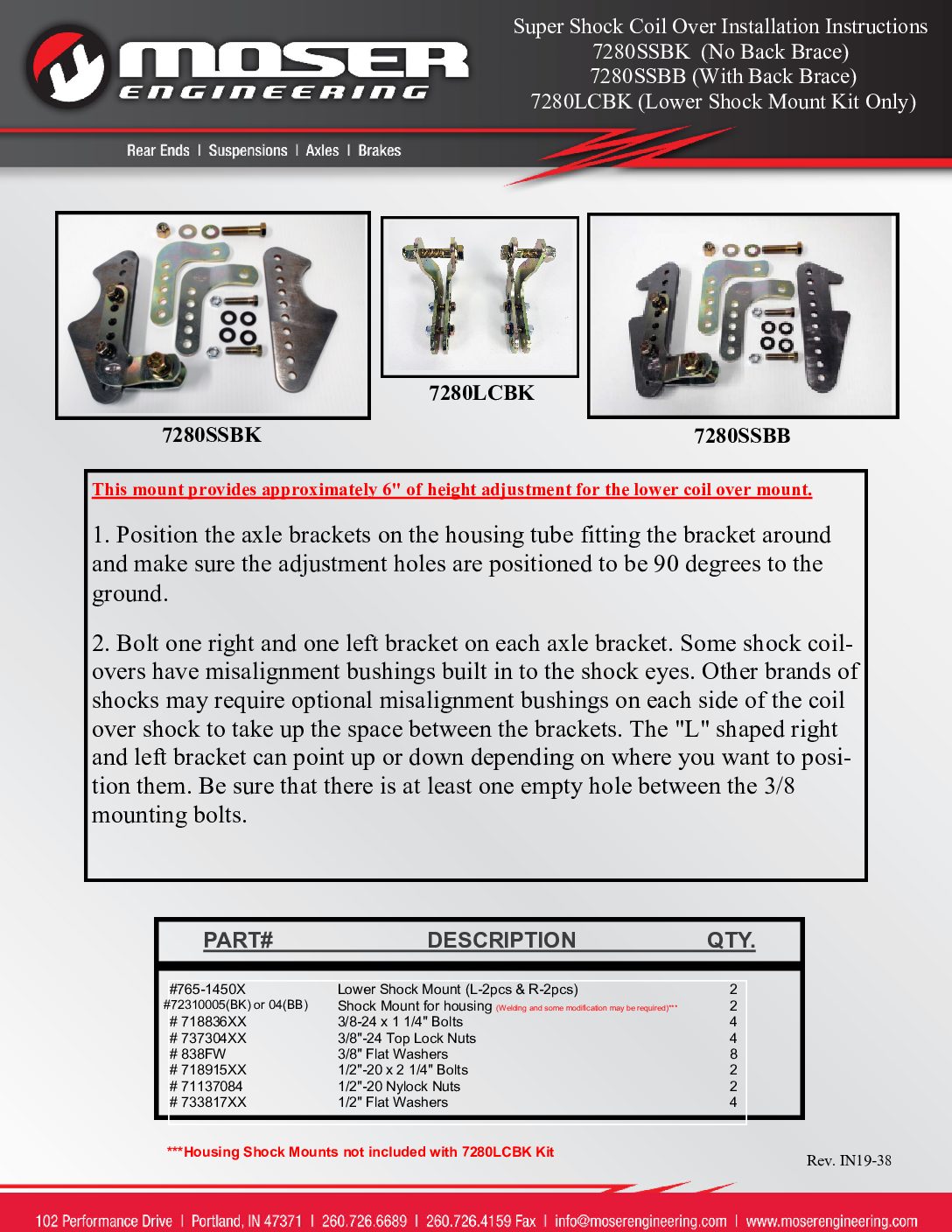Order Forms & Instructions - Moser Engineering