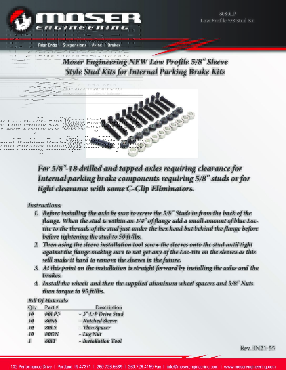 Order Forms & Instructions - Moser Engineering