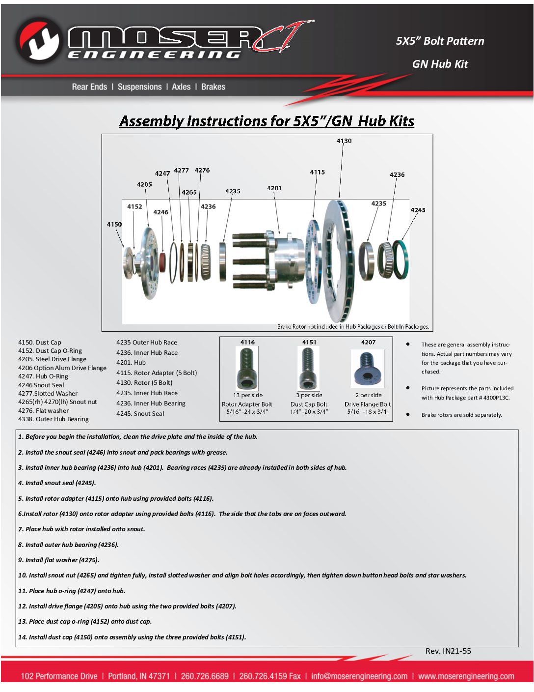 Order Forms & Instructions - Moser Engineering
